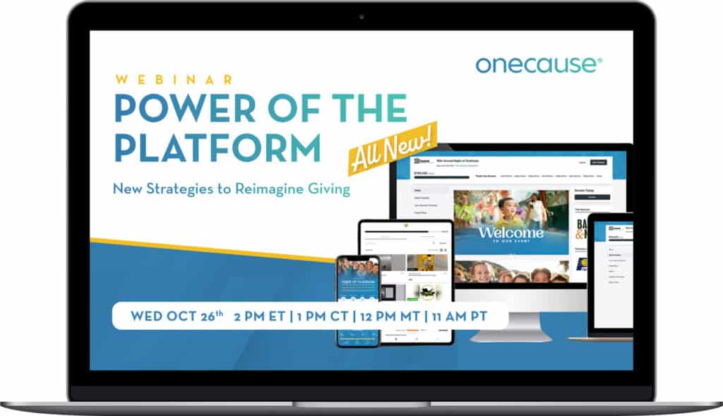 Power of the Platform: New Strategies to Reimagine Giving: Webinar