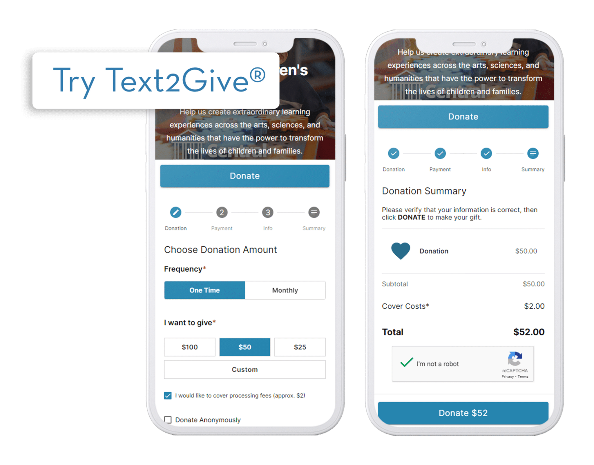 Text2Give®: Nonprofit Text-to-Give Software | OneCause