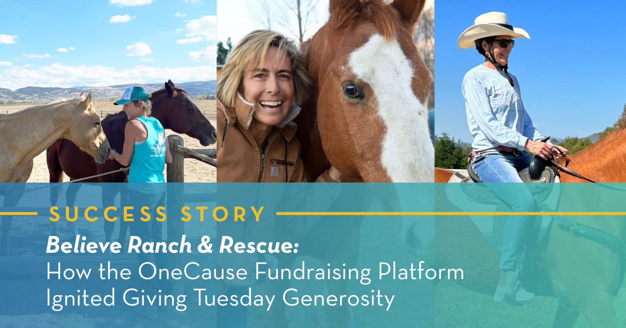 Believe Ranch & Rescue: How the OneCause Fundraising Platform Ignited ...