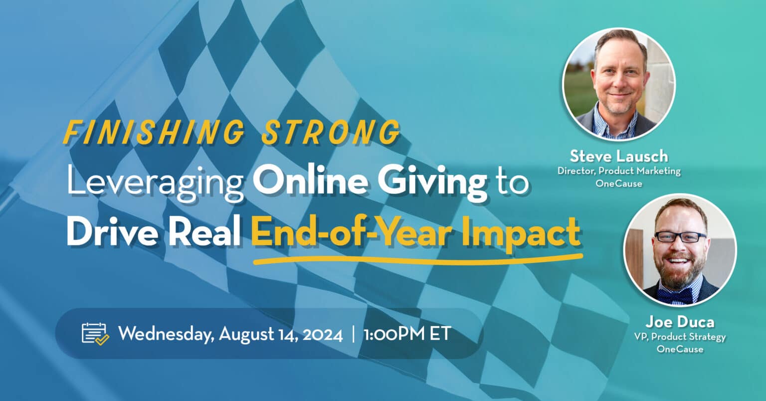 Maximize Giving with Online Fundraising Software | OneCause