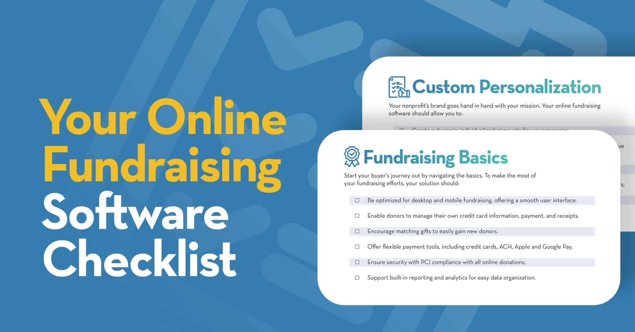 Your Online Fundraising Software Checklist - OneCause