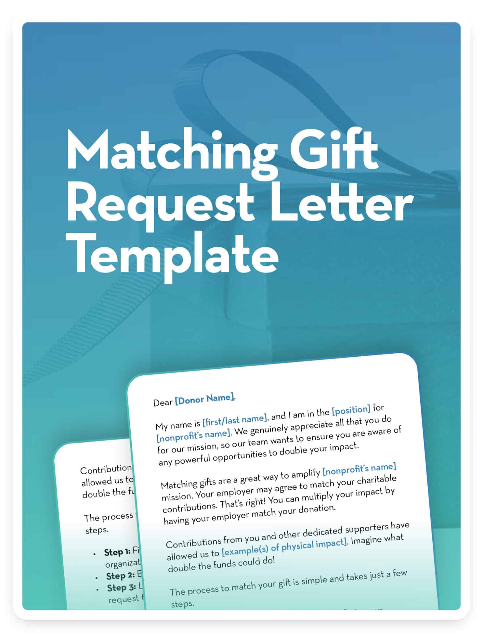Matching Gift Request Letter Template