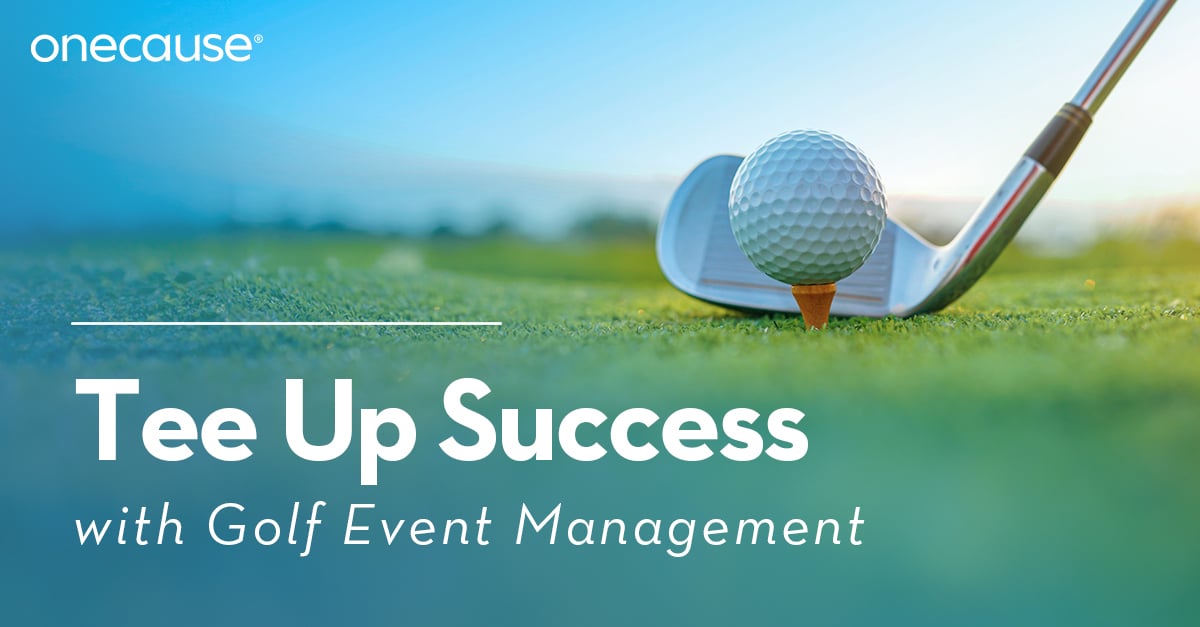 OneCause Introduces All-in-One Golf Event Management Solution for ...