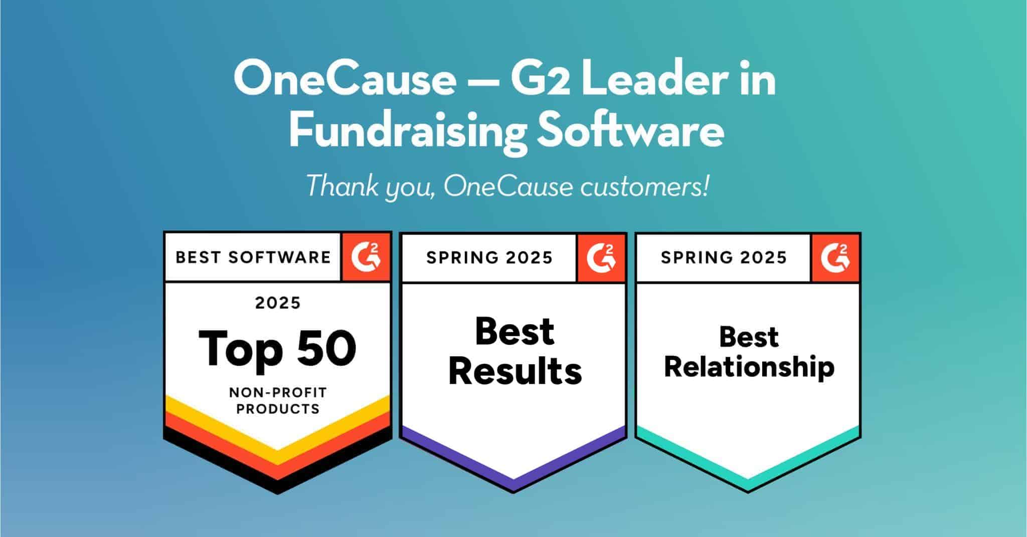 OneCause – G2 Leader in Fundraising Software