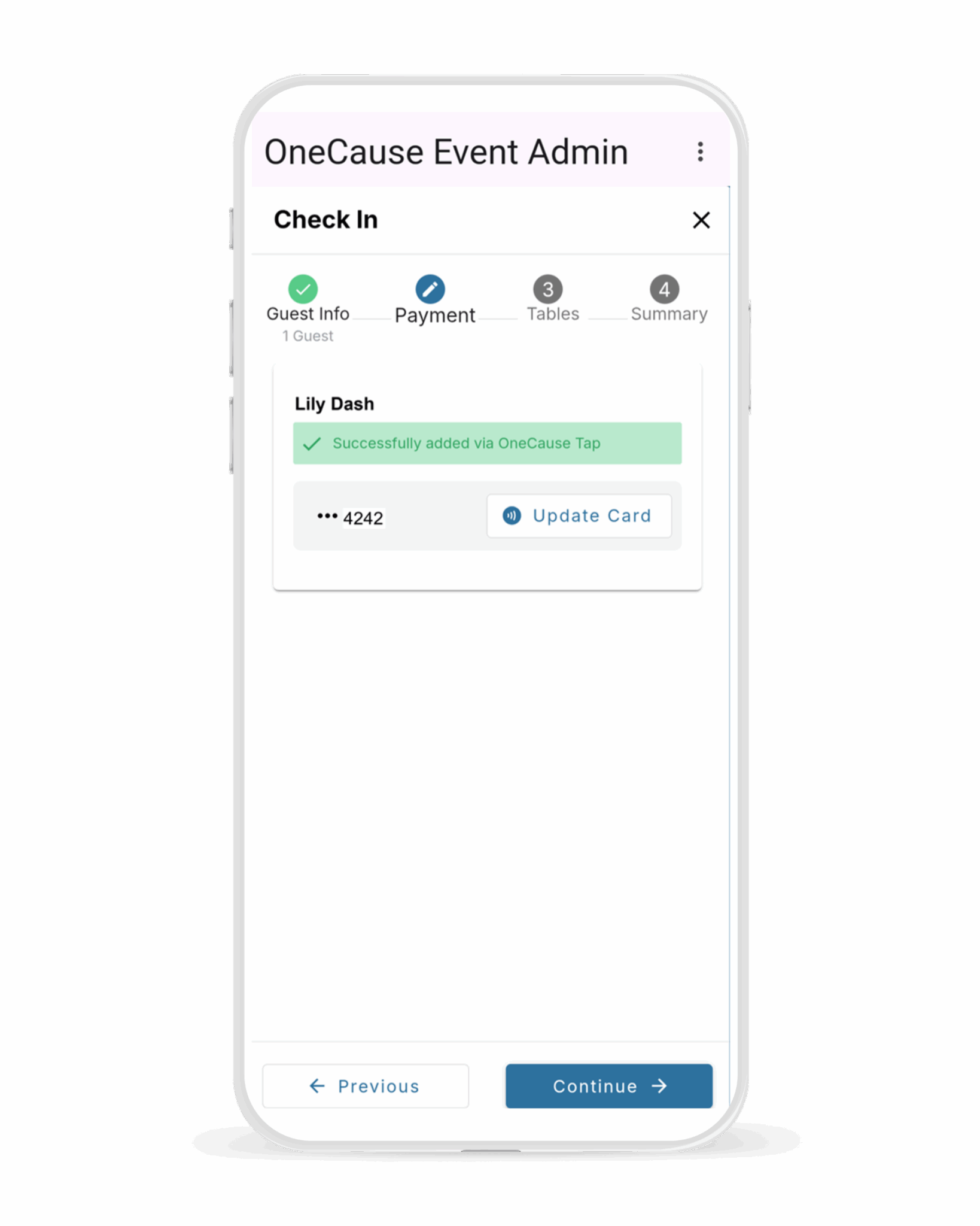 OneCause | Onsite Event Management Tools for Staff & Volunteers